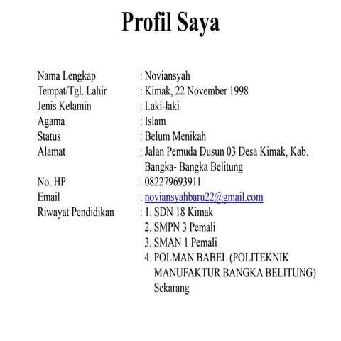 Profil saya | PPTX