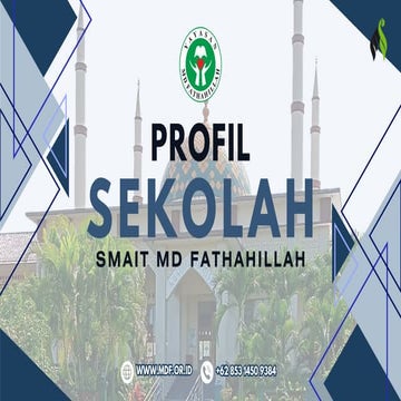 Profil Sekolah SMAIT MD Fathahillah, Berkarakter | PDF