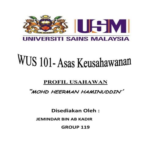 Profil usahawan | DOCX