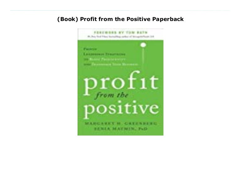 (Book) Profit from the Positive Paperback