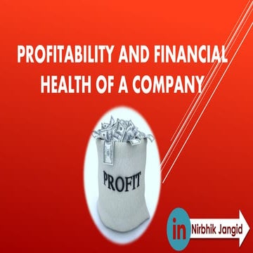 Profitability and Financial Health of a Company | PDF