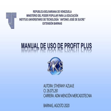 MANUAL DE USO DEL PROFIT PLUS | PPTX
