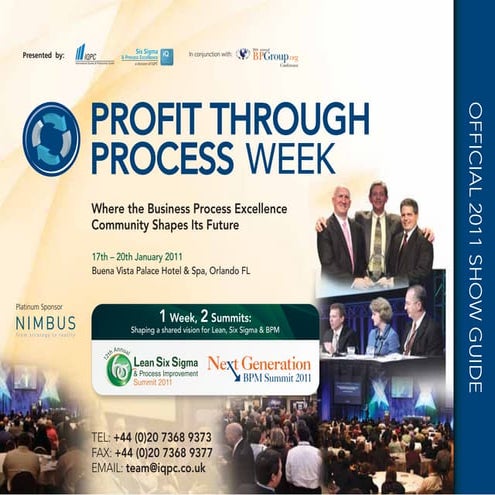Profit Through Process Show Guide | PPT