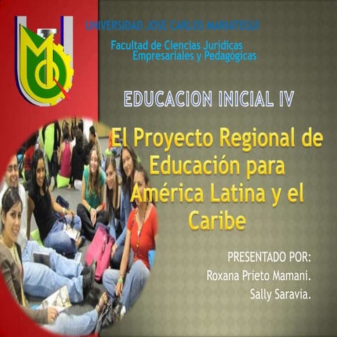 proyecto de educacion de américa latina y el caribe | PPTX