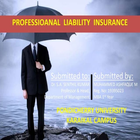 Professional liability insurance | PPTX