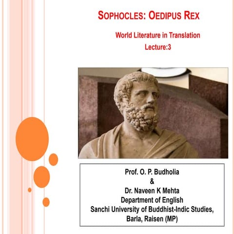 Sophocles' Oedipus Rex-Part-3 | PPT | Christianity | Religion & Spirituality