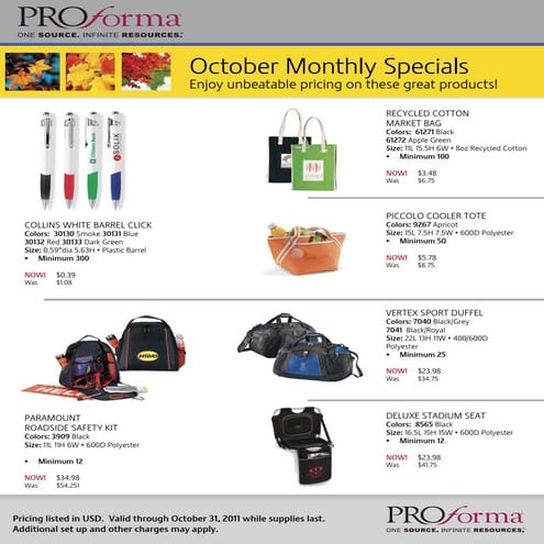 Proforma 1 source_october_specials | PDF