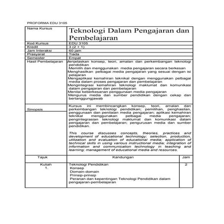 Edu3105 proforma | DOC