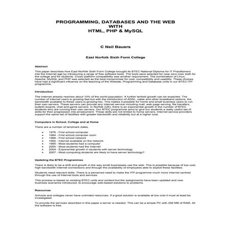 Prog db-and-web-with-html-php-and-my sql | PDF