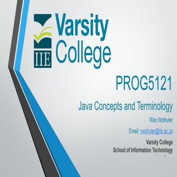 Prog5121 - Java Concepts and Terminology.pptx