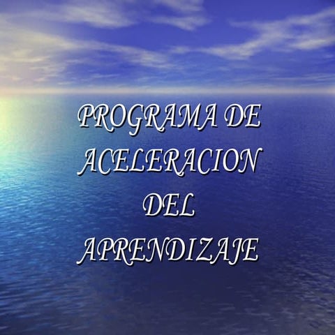 Aceleracion Del Aprendizaje FEDB | PPT