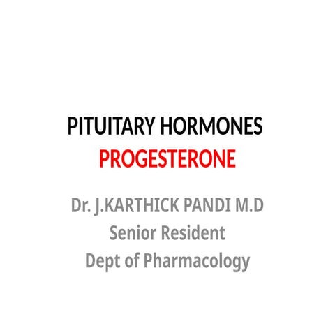 progestin department of pharmacology vmkv | PPTX
