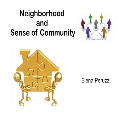 Neighborhood and Sense of Community | PDF