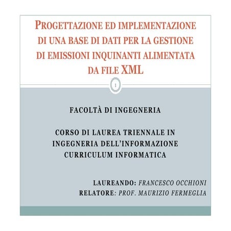 Lezione 8 - Pratica - Il diagramma E-R | PPTX
