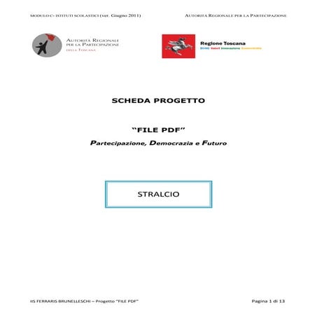 Progetto "FILE PDF" | PDF