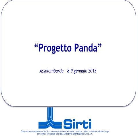 Progetto panda (_8_gen_13) | PDF