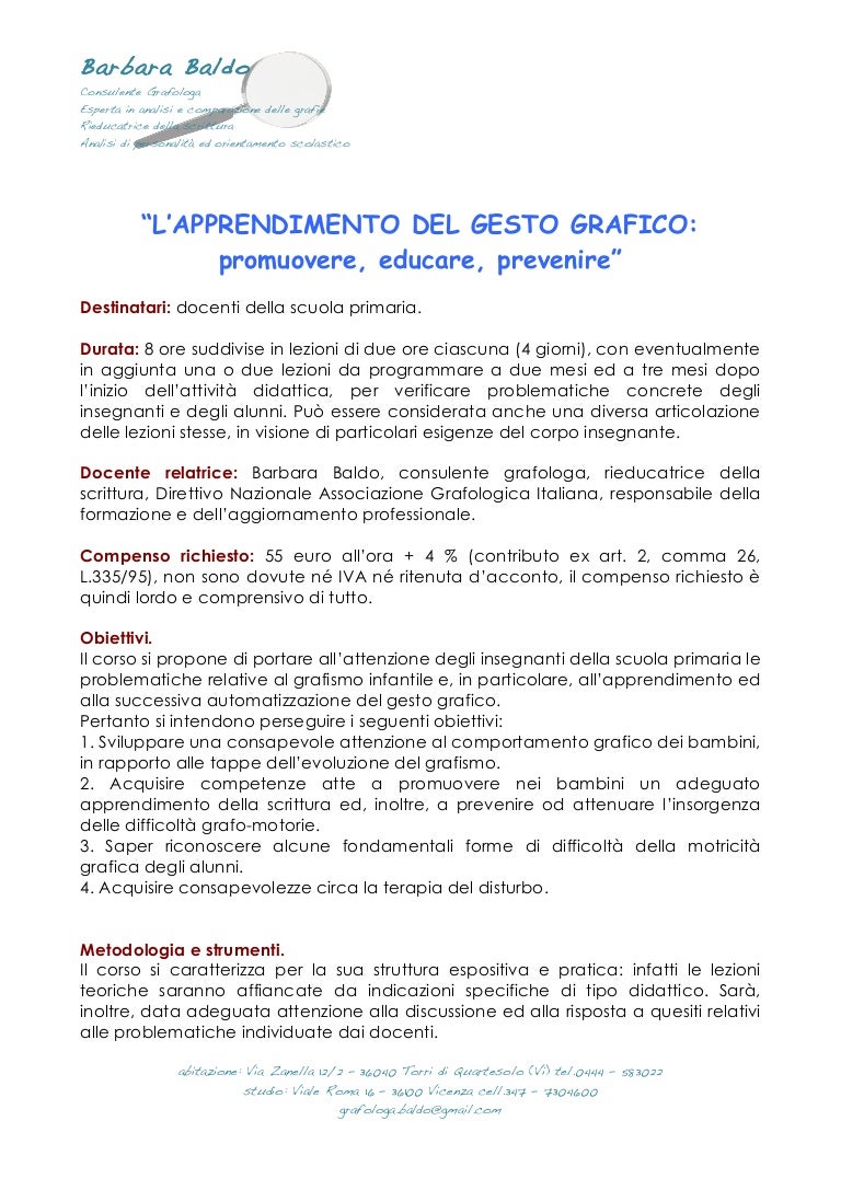 Progetto scuola primaria
