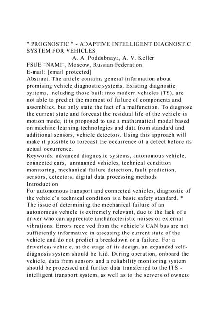 UDS: Vehicle Diagnostics in AUTOSAR Software Architecture | PPTX