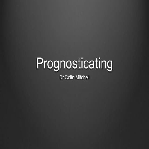 Prognosticating for Elderly Patients | PPTX