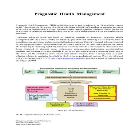 Prognostic health management | PDF
