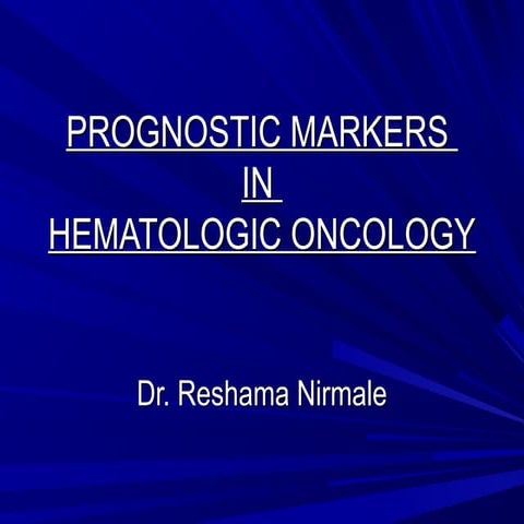 Prognostic markers | PPT