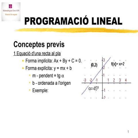 Programació Lineal | PPT
