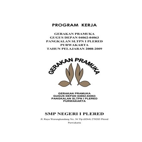 Program kerja-gerakan-pramuka | PDF
