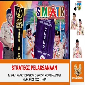 PROGRAM 12 BAKTI adalah Program Prioritas Kwarda Jambi Masa Bakti 2022-2027 | PPT