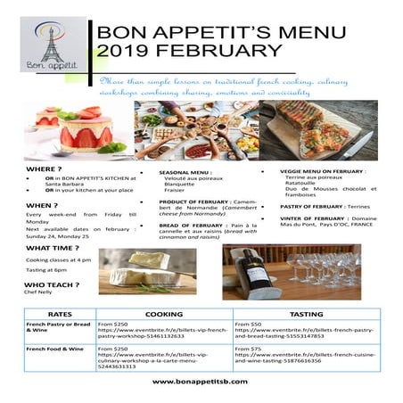 BON APPETIT'S MENU 2019 FEBRUARY | PDF