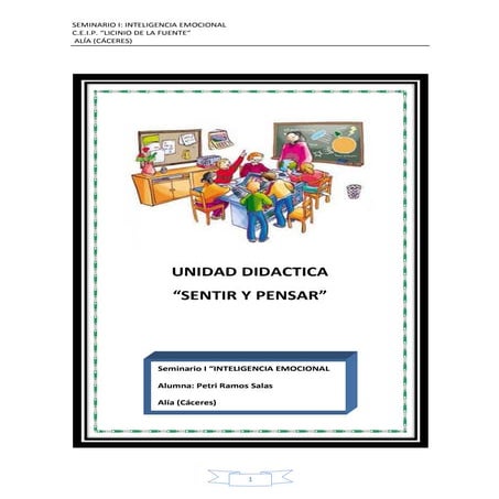 Unidad didáctica "Sentir y pensar" | PDF