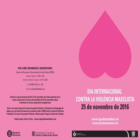 Programa 25N 2016 Sant Boi | PPT