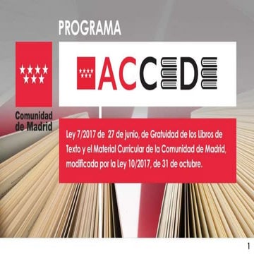 Programa ACCEDE Comunidad de Madrid | PPTX