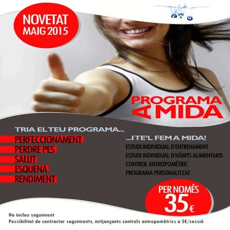 Novetat! Programa a mida! | PDF