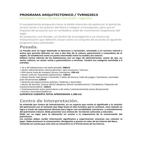 Programa arquitectonico | PPTX