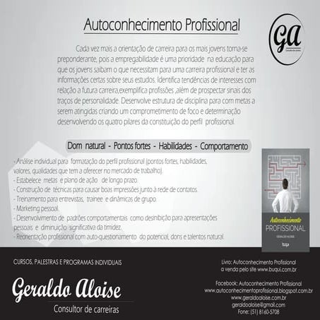 Programa autoconhecimento profissional | PDF | Career Planning | Careers