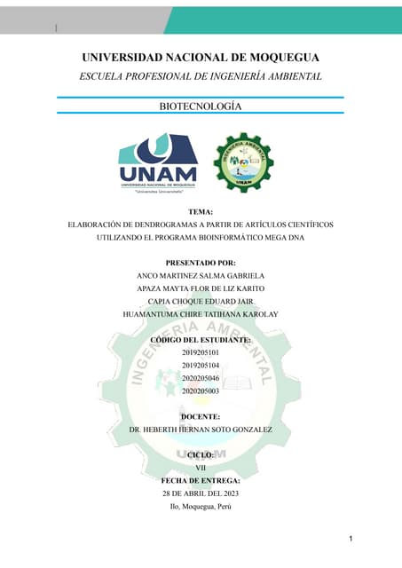 Uso del software MEGA para alineación de secuencias de ADN | PDF