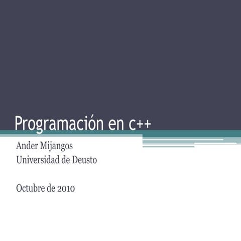Programación en c++ | PPTX
