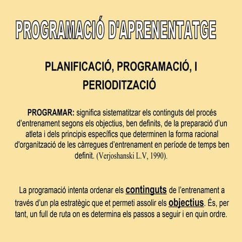 Programacio | PPT