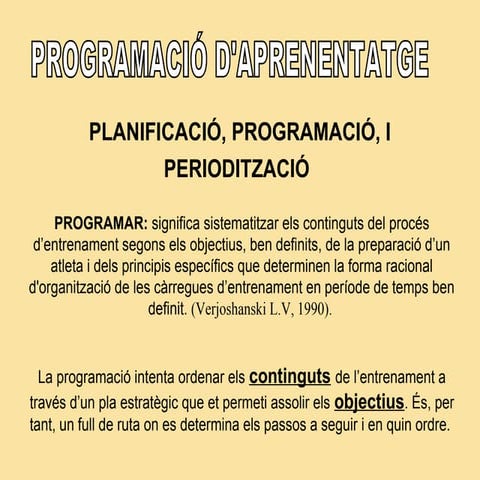 Programacio | PPT