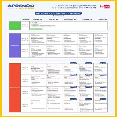 Programacion semana 8 aprendo en casa | PDF