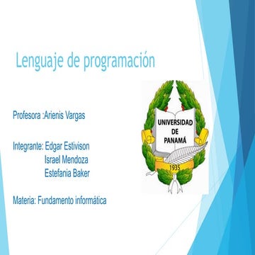 Lenguaje de programacion | PPTX
