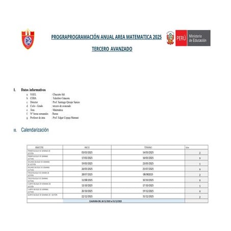 PROGRAMACION ANUAL 3RO.doasdasdasdasdcx | DOCX