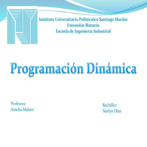 Programacion dinamica | PPTX