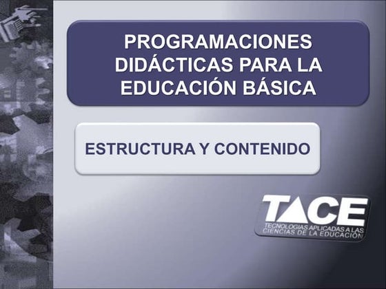 Tutorial Programación Didáctica PROIDEAC | PPT