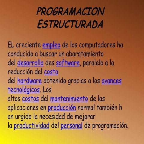 Programacion estructurada | PPTX