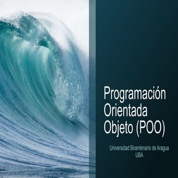 Programacion orientada objeto (poo) | PPTX | Programming Languages | Computing