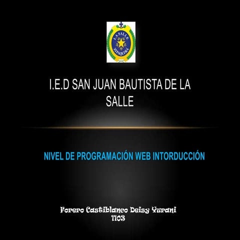 Programacion web introduccion | PPTX | Programming Languages | Computing