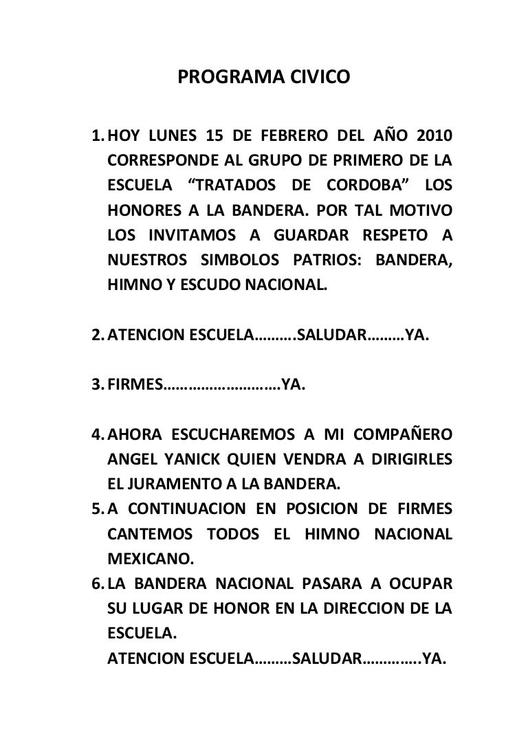 Programa civico tratados