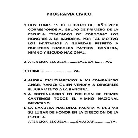 Programa civico tratados | PDF