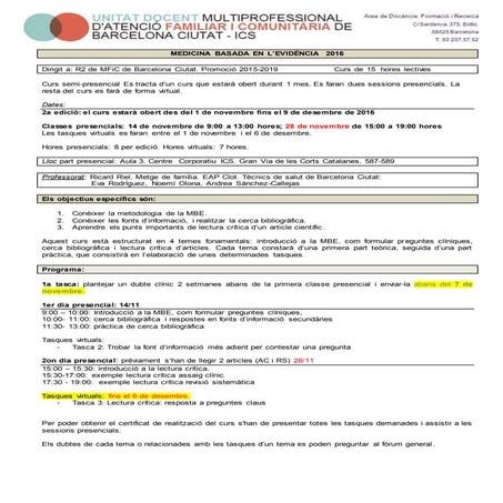 Programa curs mbe 2016 2a edicio | PDF